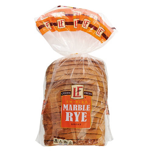 L'oven Fresh Swirled Marble Rye Bread, 24 oz